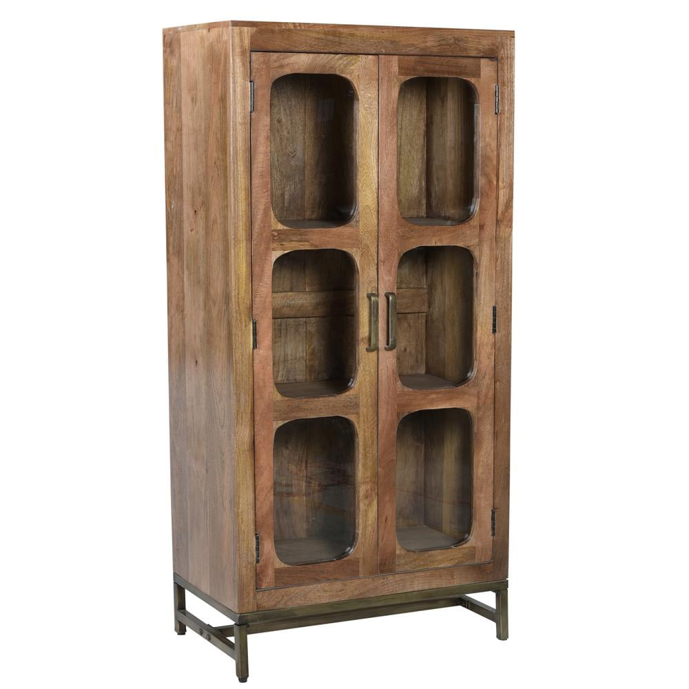 Crestview Collection 2-Drawer Mango Wood Cabinet in Brown - Walmart.com