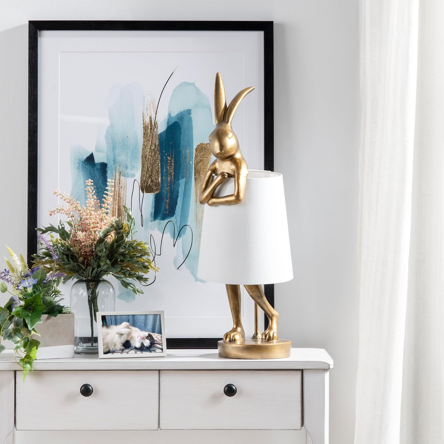 Crestview Collection 26.5" Chester Gold Rabbit Lamp - Walmart.com