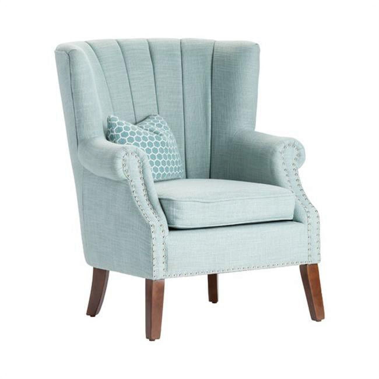 Crestview Collection Avana Fabric Upholstered Channel Back Accent Chair ...
