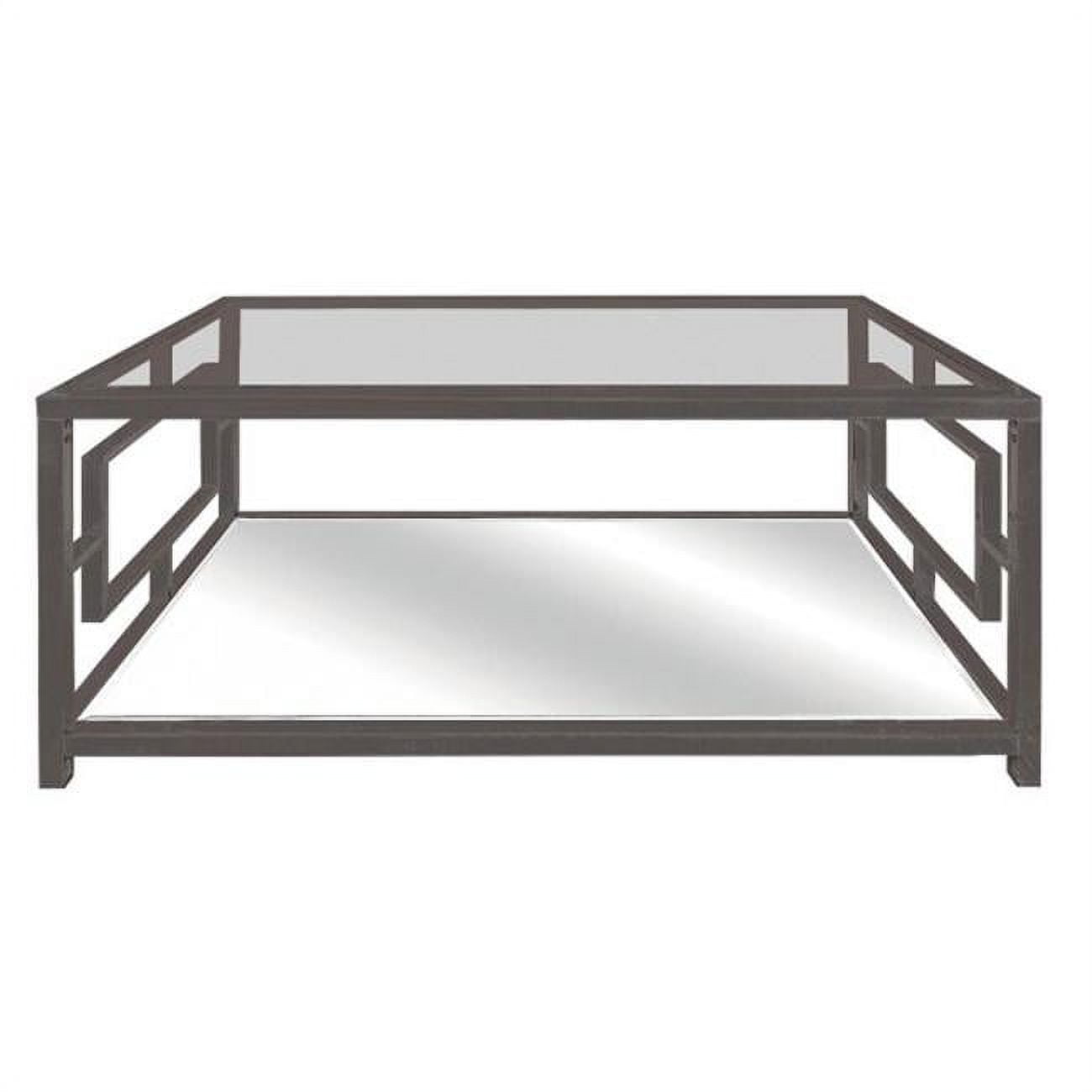 Crestview Collection Bentley Rectangle Cocktail Table w/Beveled Mirror ...