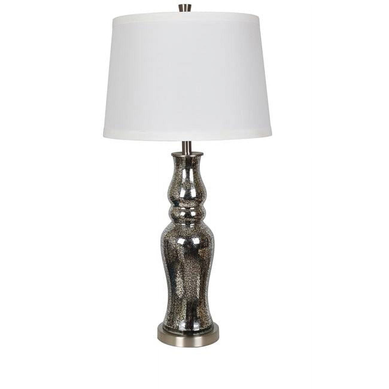 Crestview Collection Chloe 34"H Pewter Table Lamp II - Set of 2 - 34"H ...
