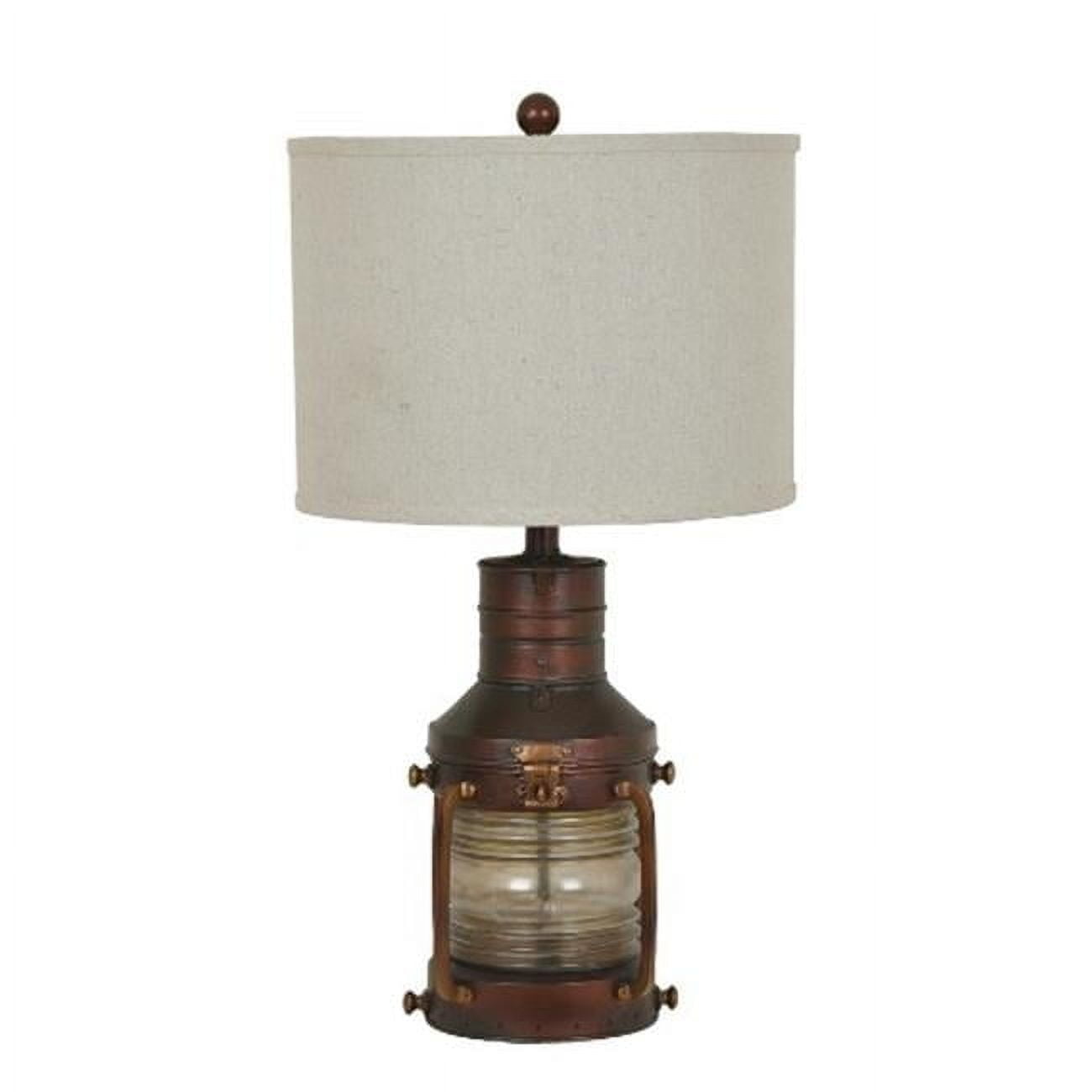 Crestview Collection Copper Lantern Table Lamp, Antique Copper ...