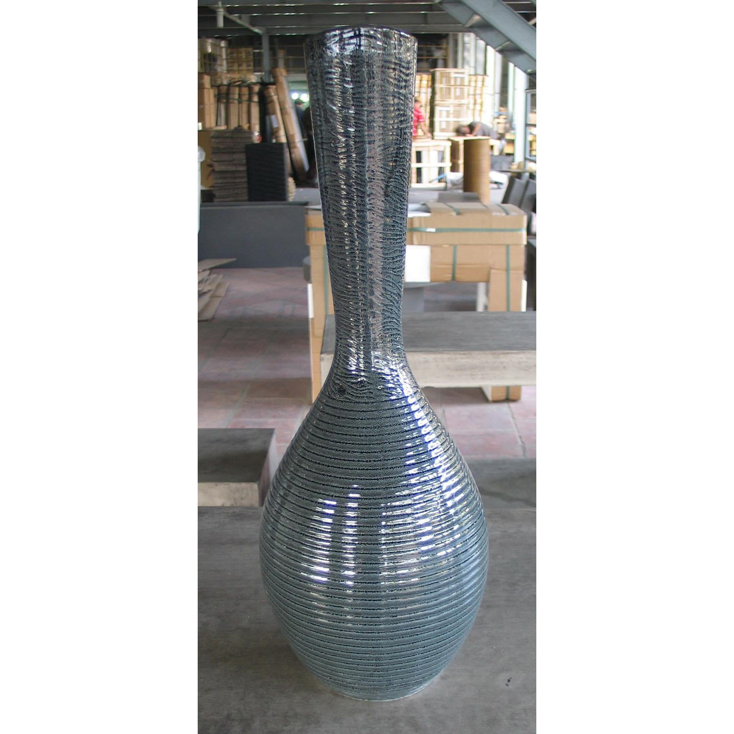 Crestview Falling Black Vase In Pottery CEVV0143M - Walmart.com
