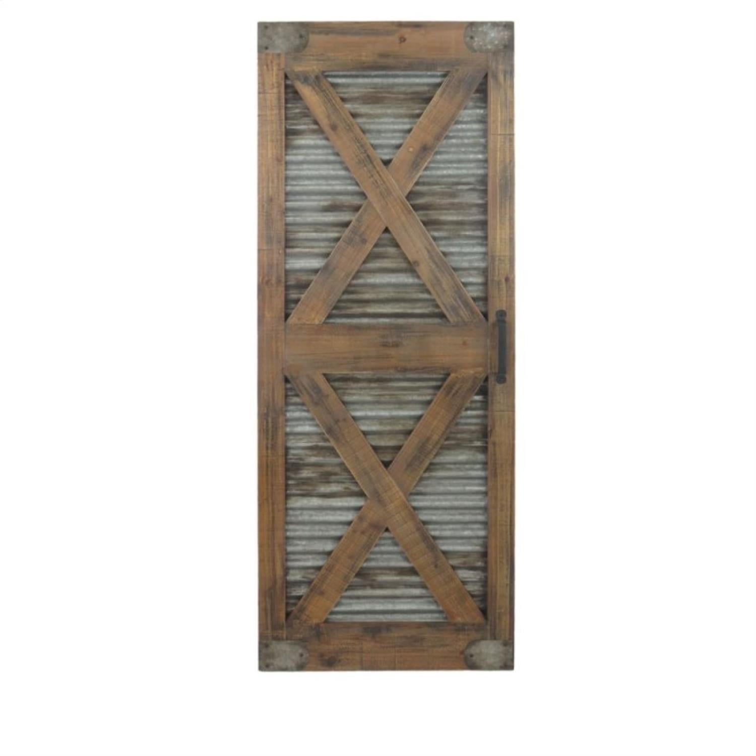Crestview Wood And Metal Wall Decor In Brown Finish CVTWA1459 - Walmart.com