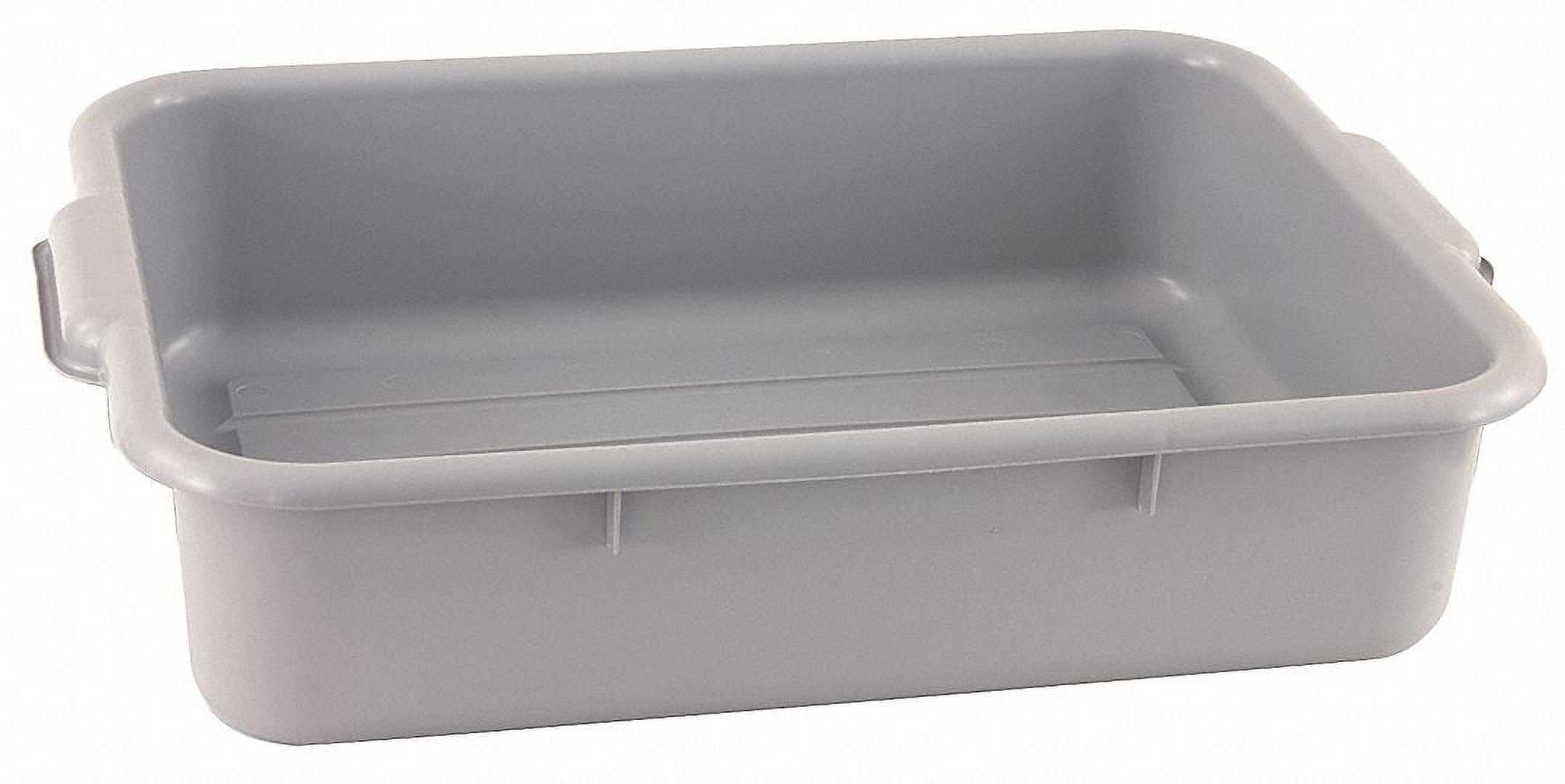 "Crestware Rectangular Plastic Bus Tub, 22-1/2"" x 15-3/4"" x 7"", Gray ...