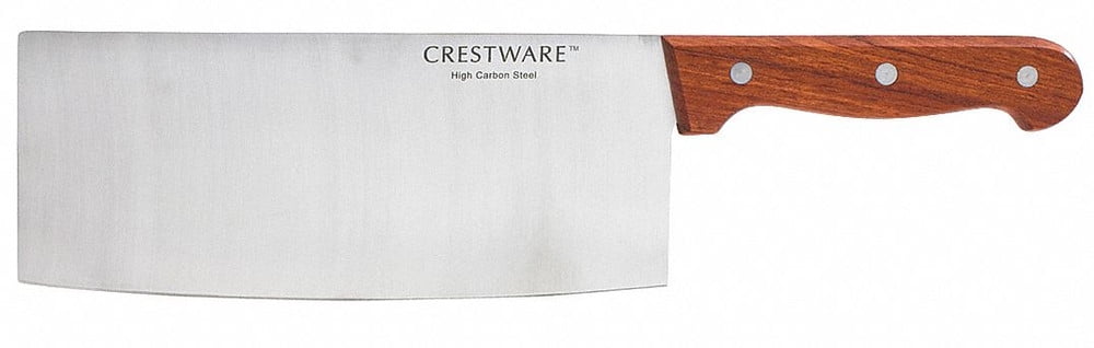 Crestware Cleaver,Straight,8 in. L,Wood KN320 KN320 ZO-G1892095 ...