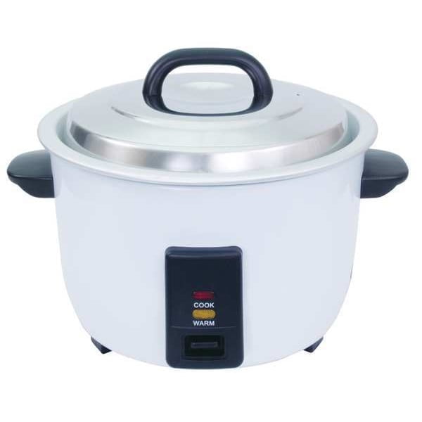 Crestware 30 Cup Electric Rice Cooker, Professional Grade, White/Black ...
