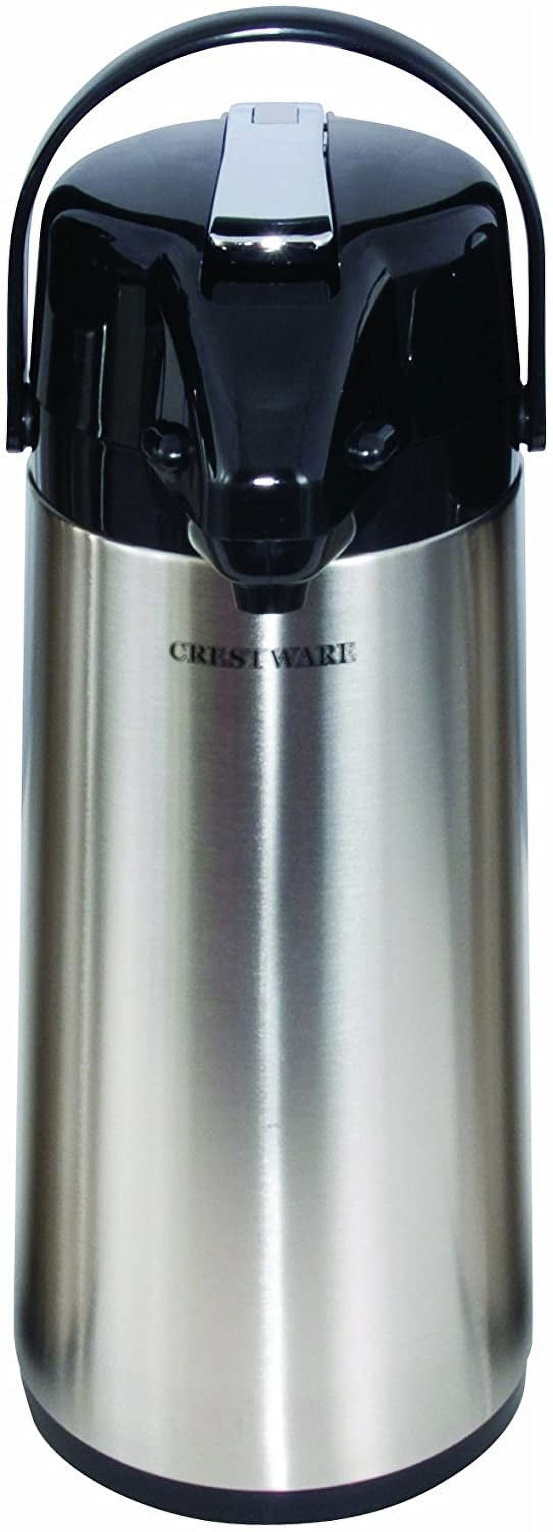 Crestware Leaver Airpot,Glass Lined,3.0 Liter APL30G - Walmart.com