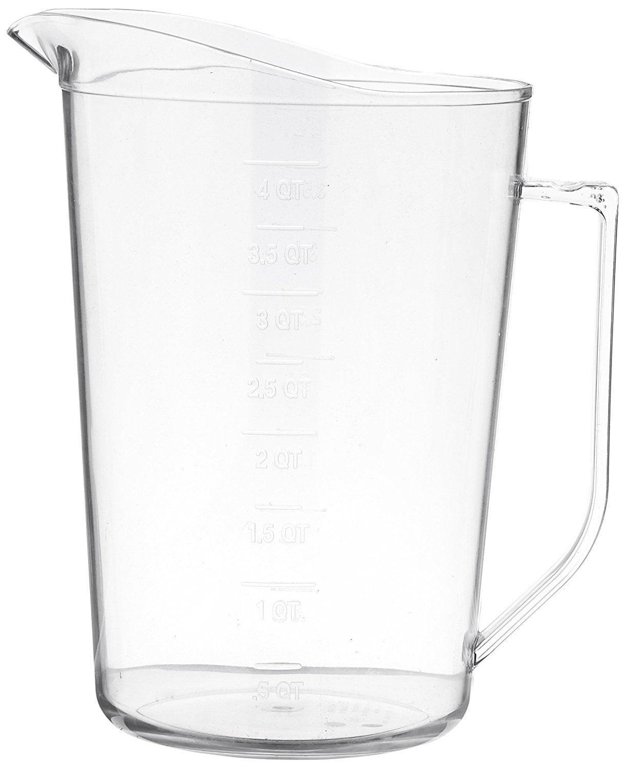 Crestware PMC4Q Poly Measuring Cup, 4 quart, Clear - Walmart.com
