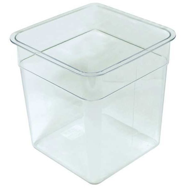 Crestware Square Storage Container,Clear,9 in. D SQC8 - Walmart.com