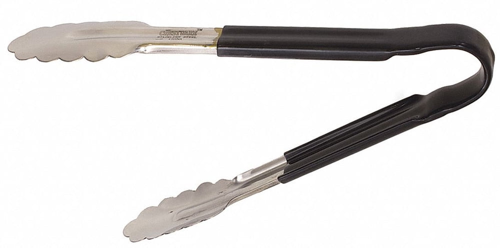 Crestware Tong,Black,10 in. L,Stainless Steel CG10BK CG10BK ZO-G2456776 ...