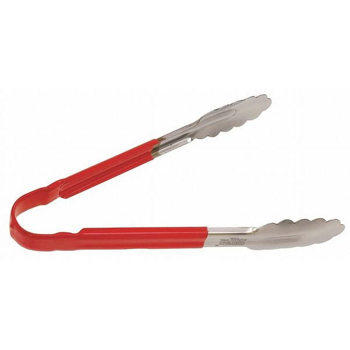 Crestware Tong,Red,10 in. L,Stainless Steel CG10R - Walmart Business ...