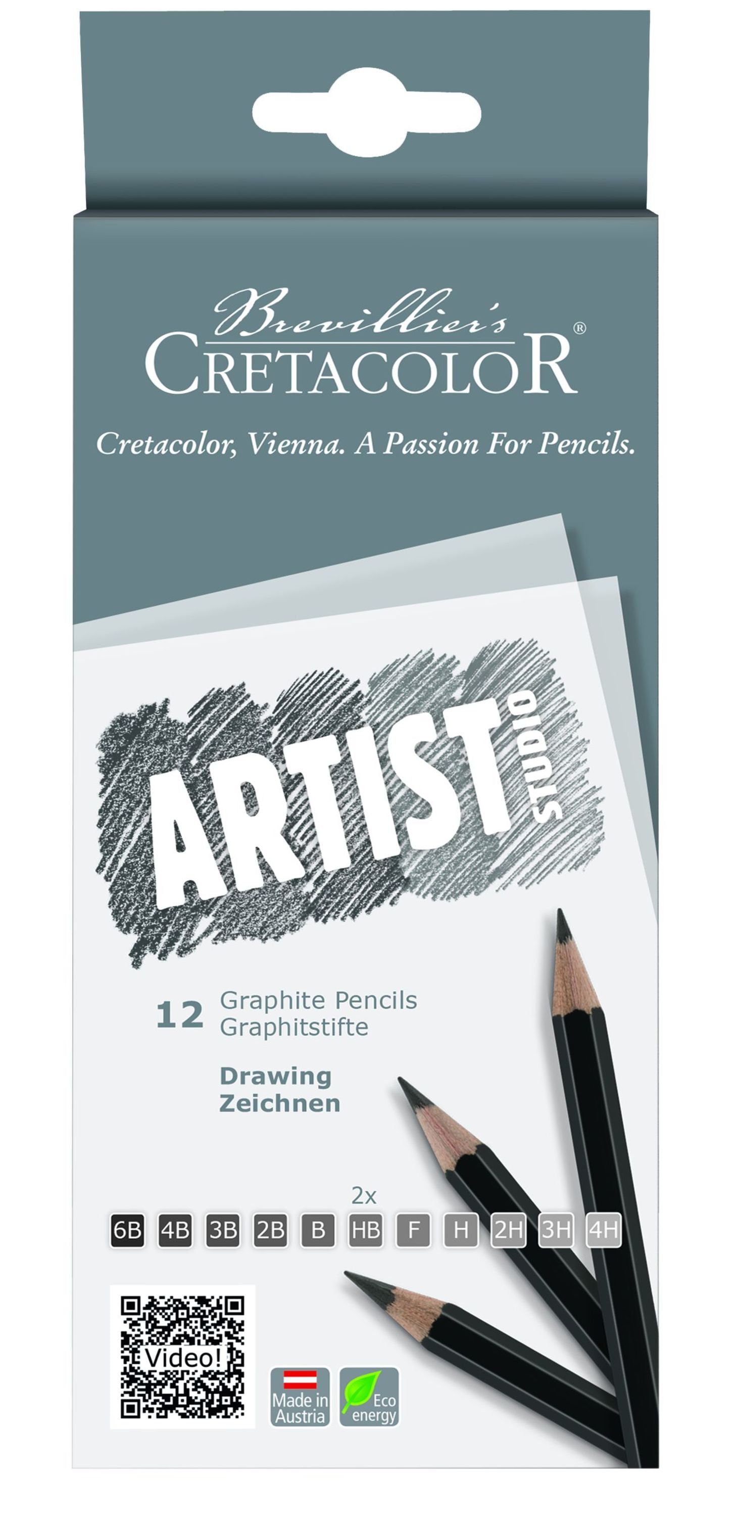 Cretacolor Artist Studio Graphite Pencils Set, Artist Studio Graphite ...