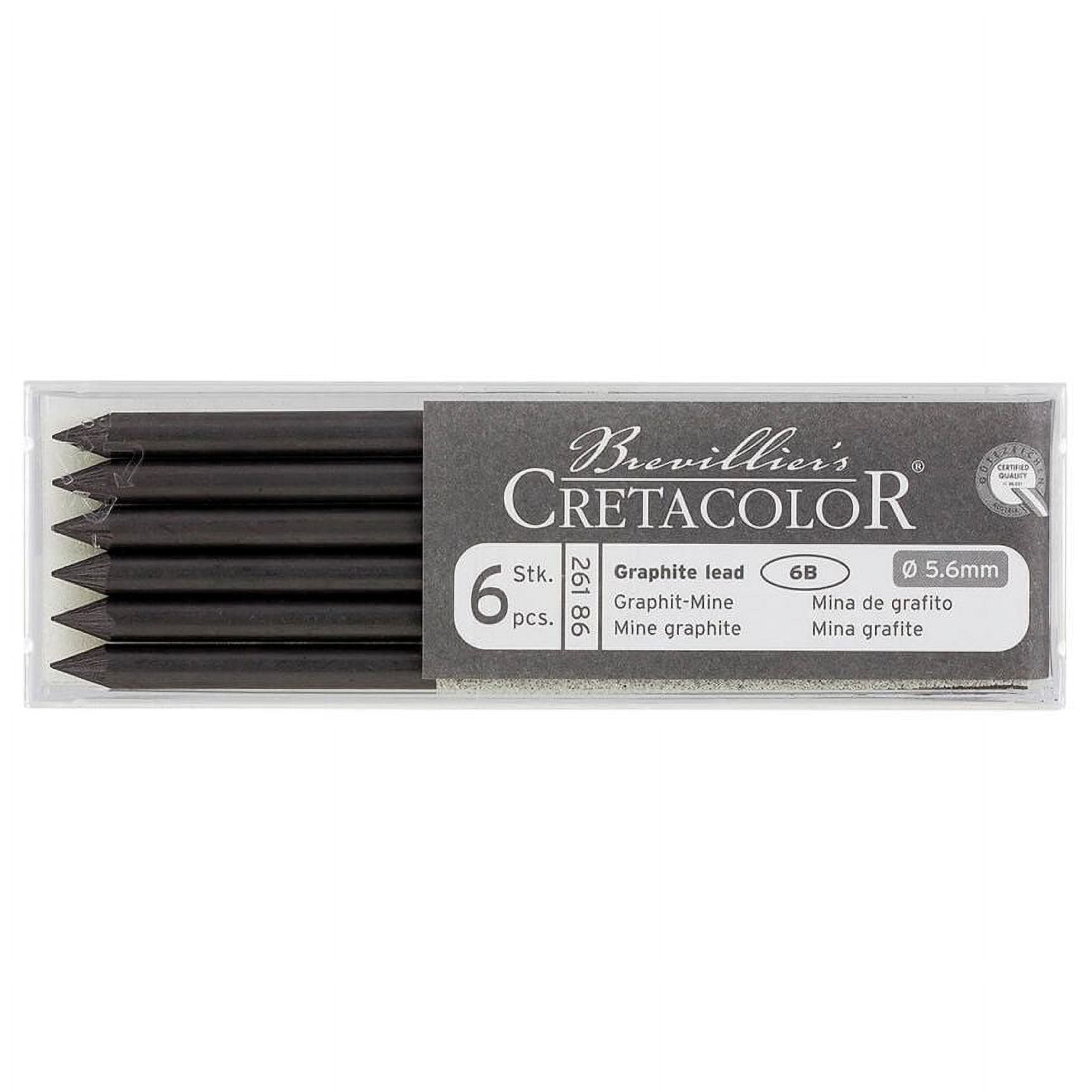 Cretacolor Leads - Graphite, 6B, Box of 6 - Walmart.com