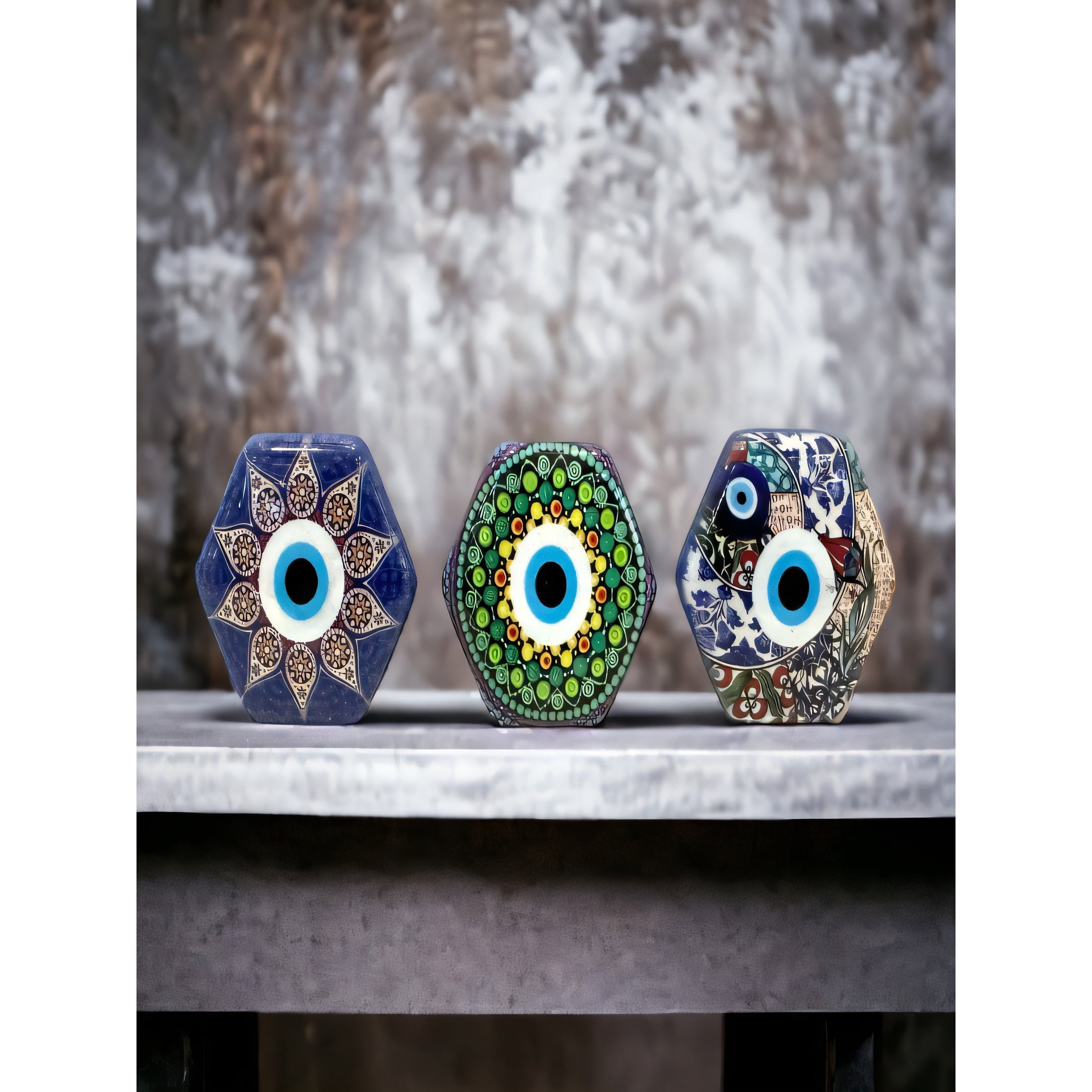 Crete Artisan Design Evil Eye Glass Magnet Mix Design - Walmart ...