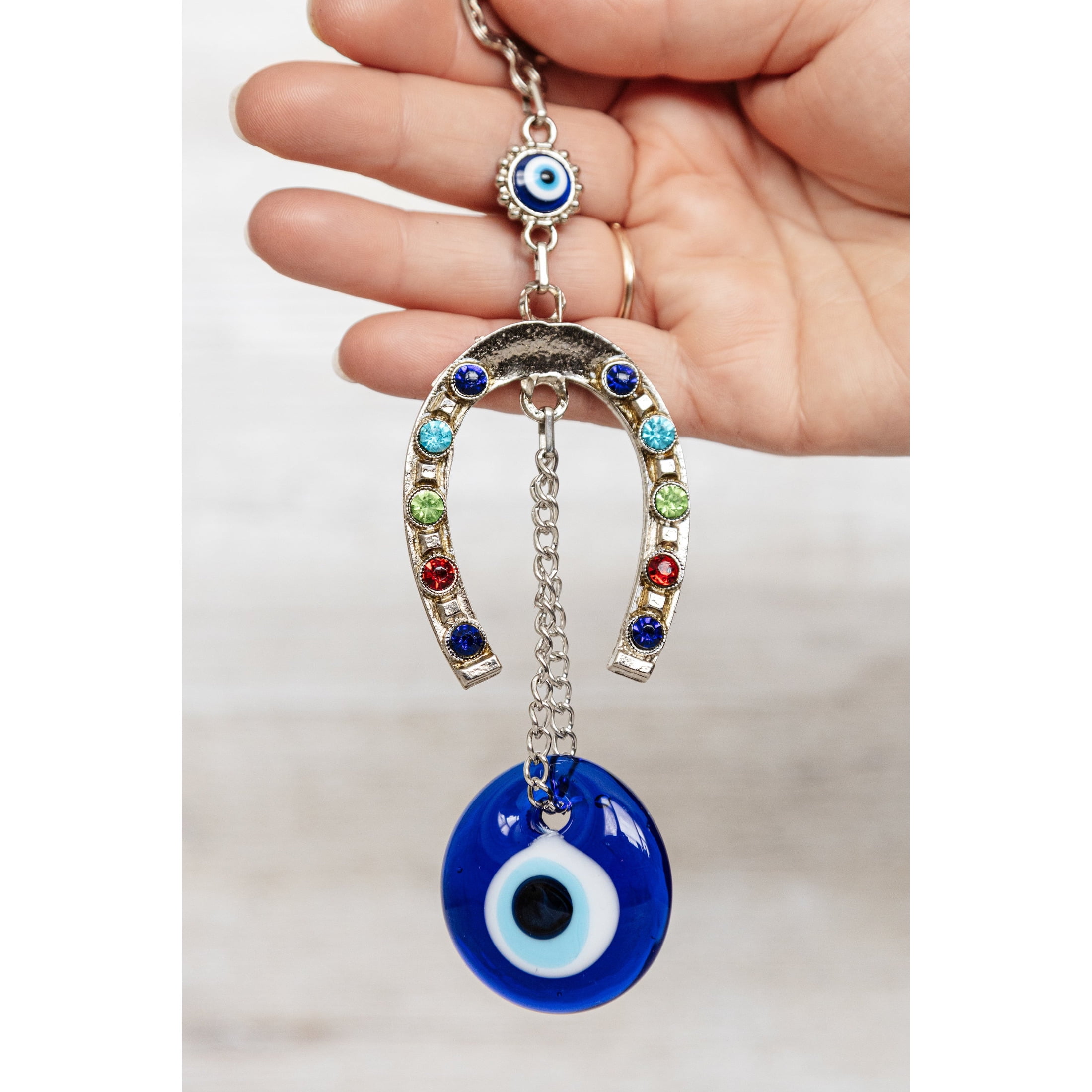Crete Artisan Design Handmade Evil Eye Wall Decorations Lucky Horseshoe ...