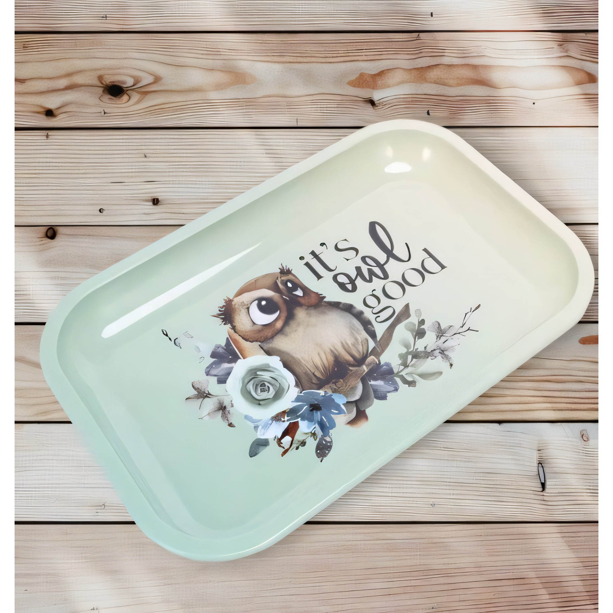 Crete Artisan Metal Tray Owl - Walmart.com