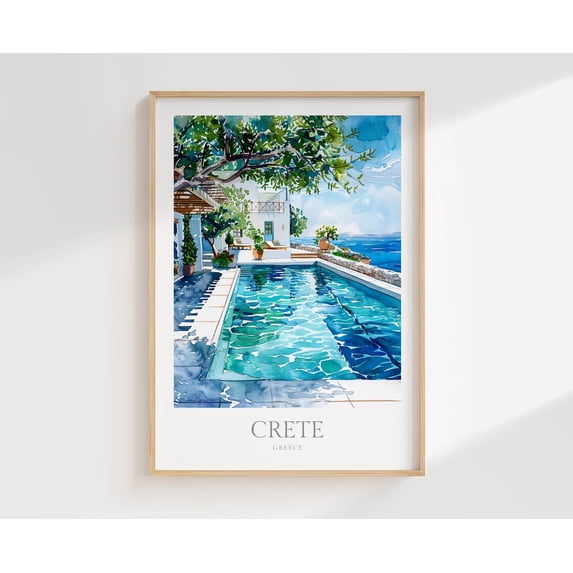 Crete Greece Wall Art Home Decor Design2 Poster Design2 Poster ...