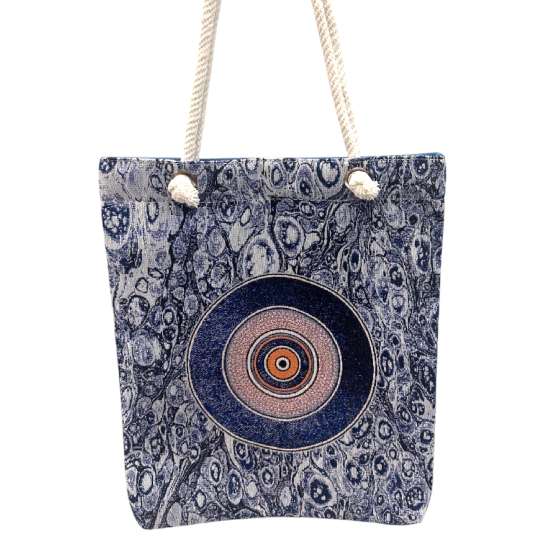 Crete Trading Inc Vintage Tapestry Tote Bag Evil Eye Pattern - Walmart.com