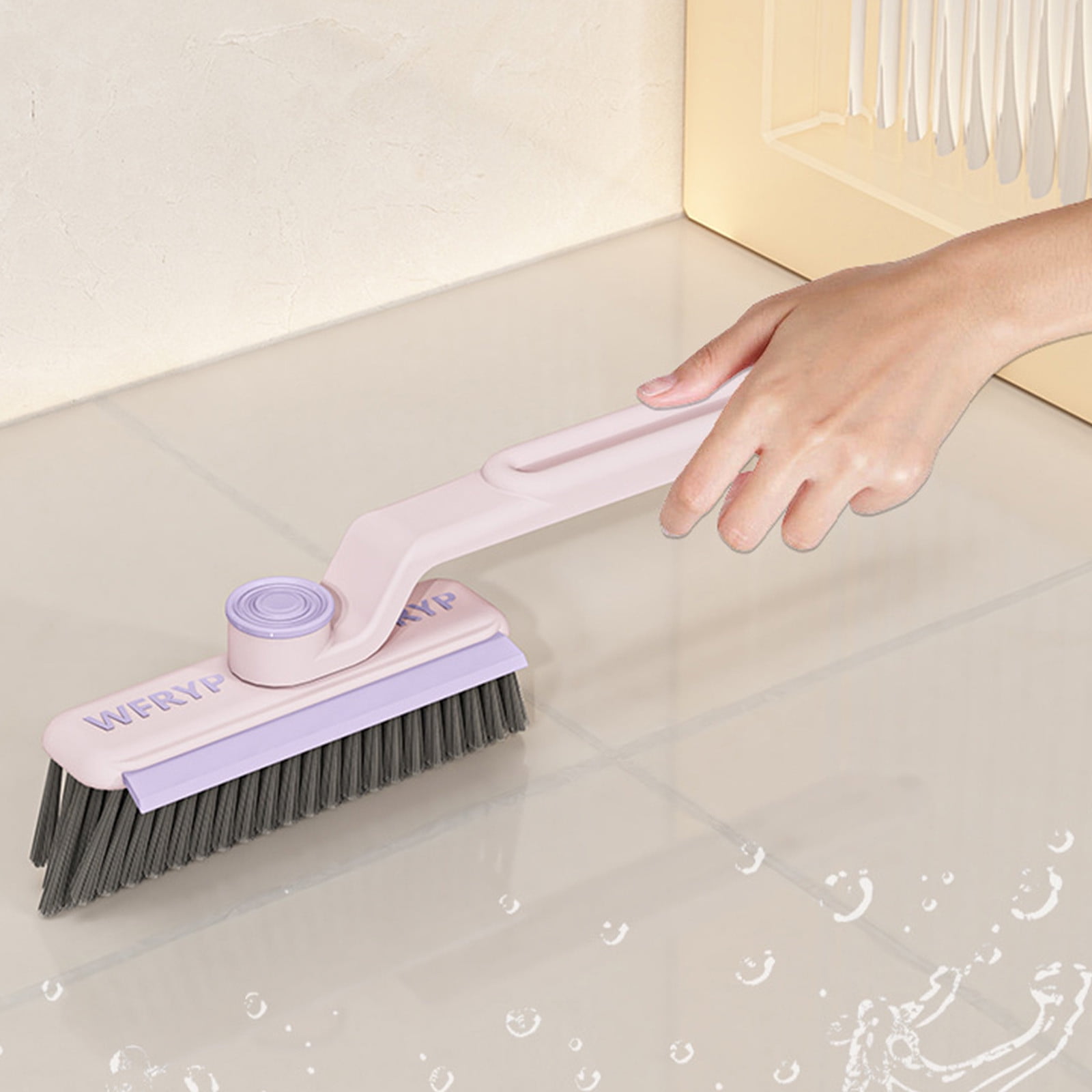 Crevice Brush, Rotating Bathroom Cleaner, Hard Bristle Brush, Toilet ...