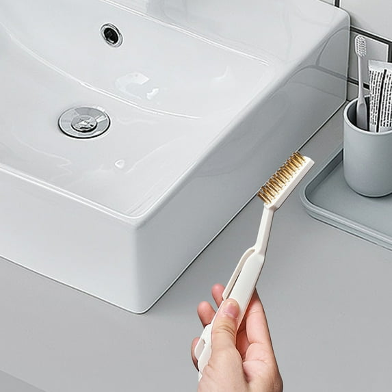 Crevice Brush Yannianjz Crevice Cleaning Brush with Scraper, Copper ...