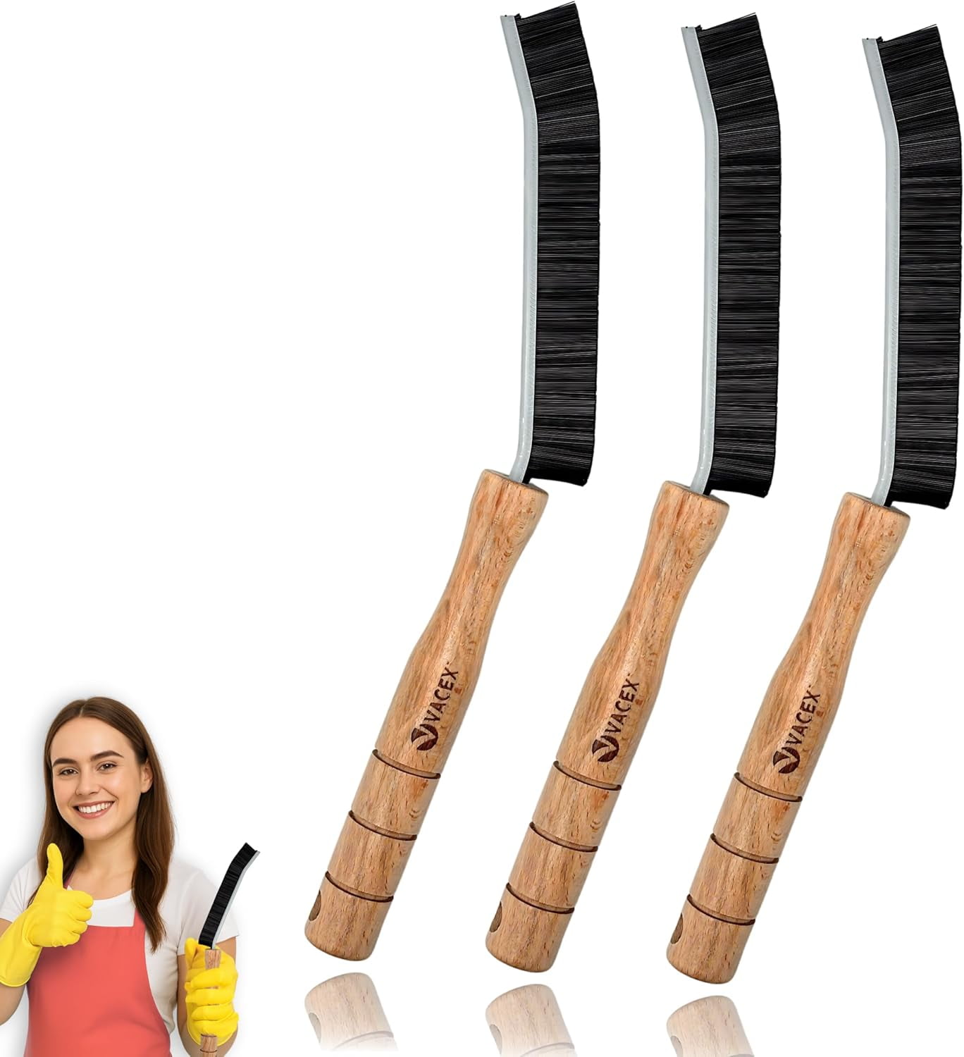 Crevice Cleaning Brush - Grout Scrub Brush, House Cleaning Supplies ...