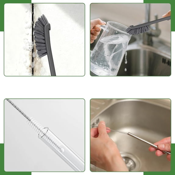 Crevice Cleaning Brush, Hard Bristle Scrub Brushes Tools ...