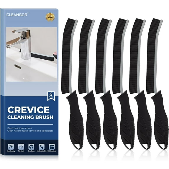 Crevice Cleaning Brushes, Cleaner Scrub Brush Tool for Hard to Reach ...