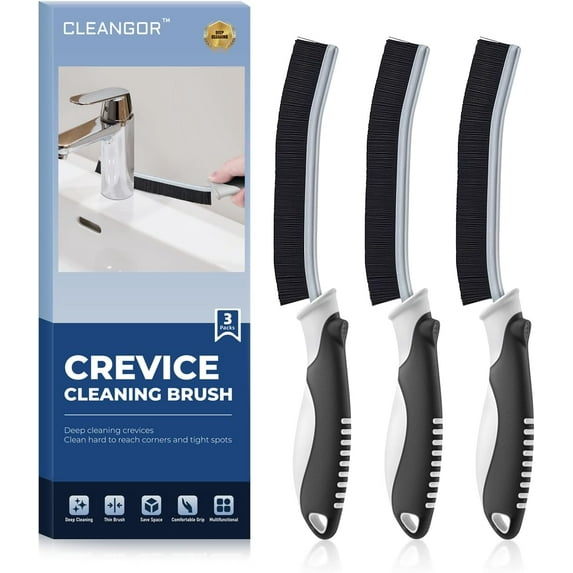 Crevice Cleaning Brushes, Scrub Brush for Hard to Reach Small Space ...