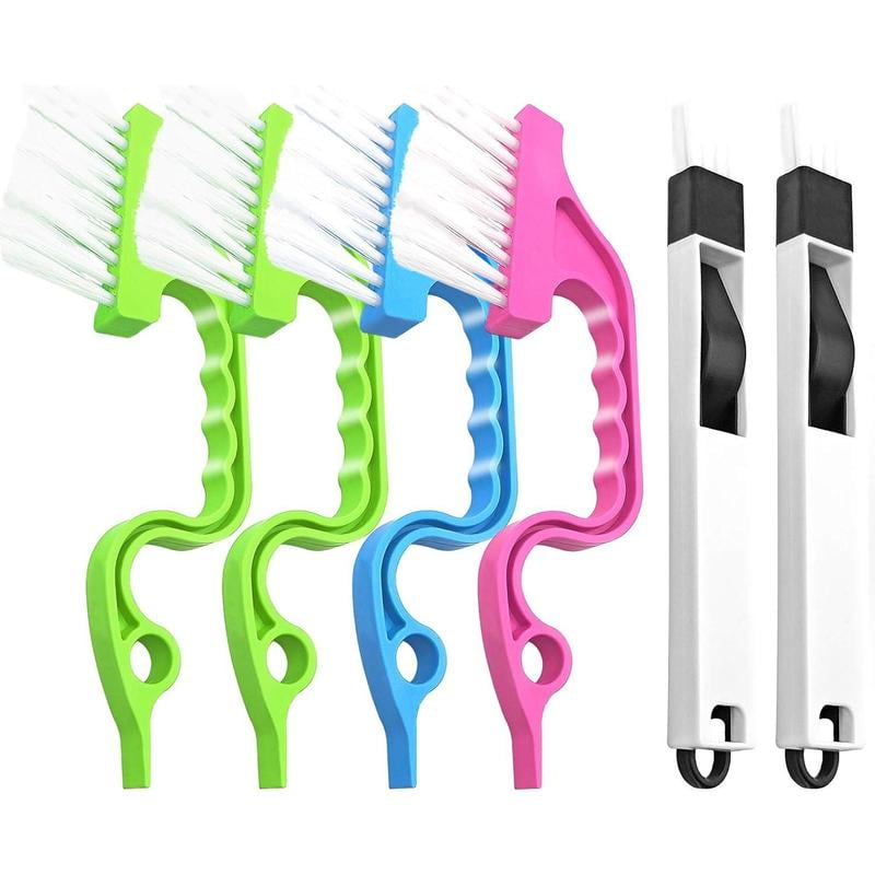 Crevice Gap Cleaning Brush Tool Set - 6pcs Hand-Held Groove Gap ...