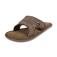 Crevo Baja II Men's Slide Sandals Memory Foam Frayed Hemp Design ...