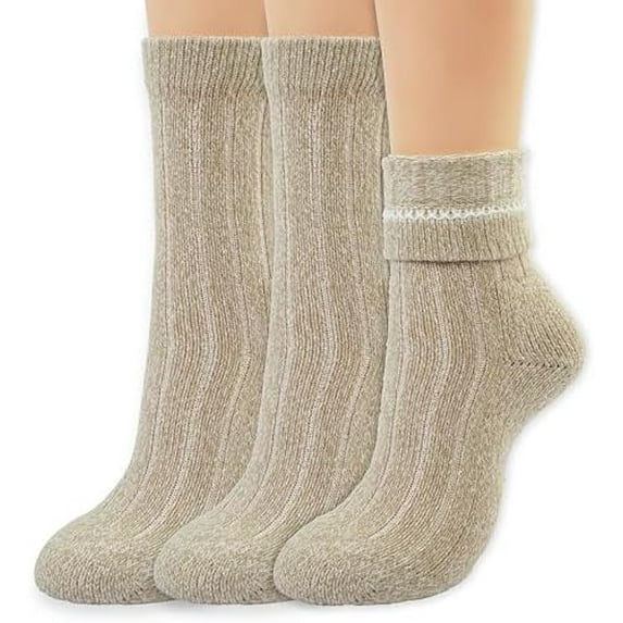 Crew Boot Socks for Women - Cozy Warm Winter Socks - Comfy Soft ...