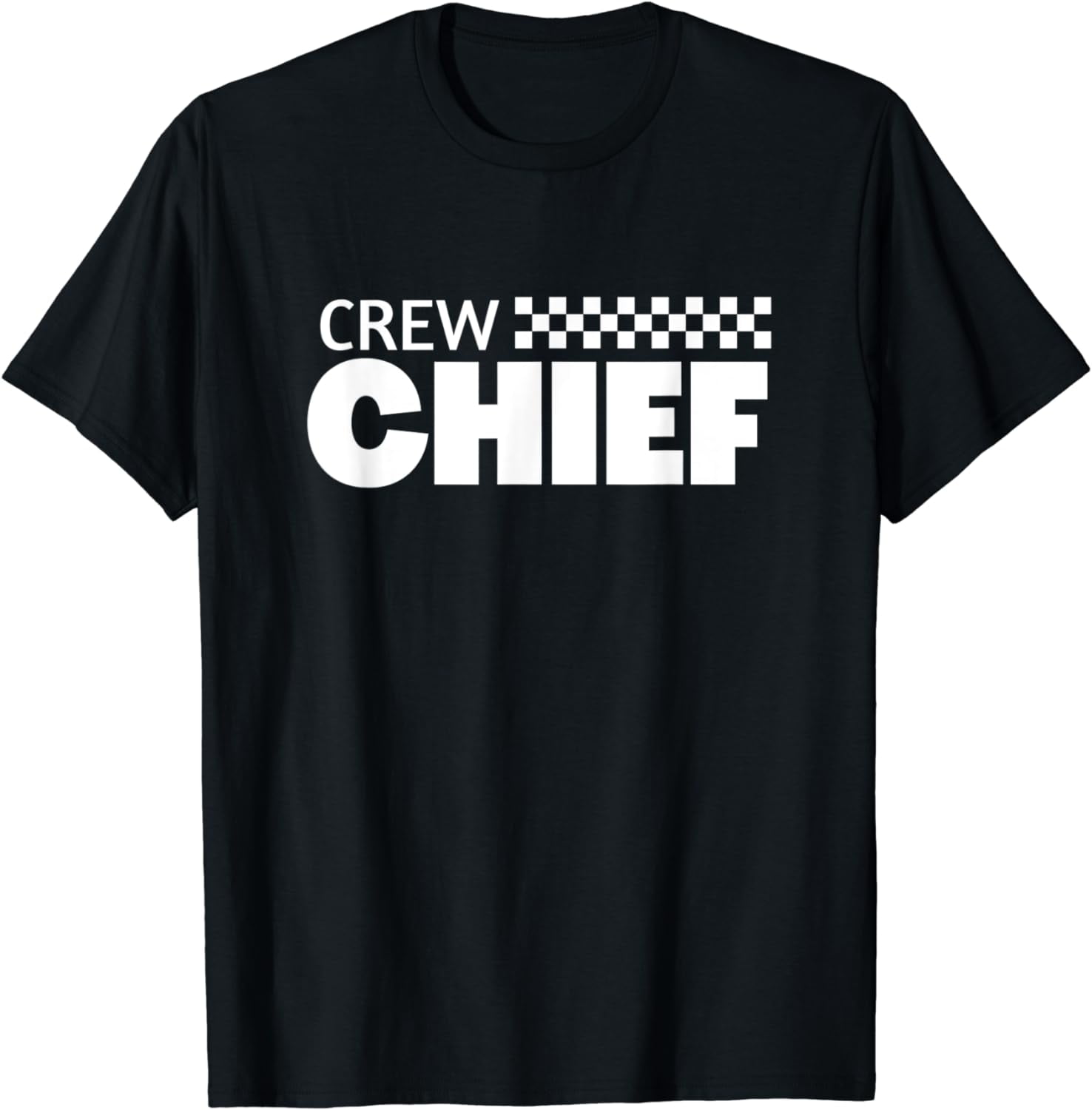 Crew Chief Car Racing Checkered Flag Racing Pit Crew T-Shirt - Walmart.com