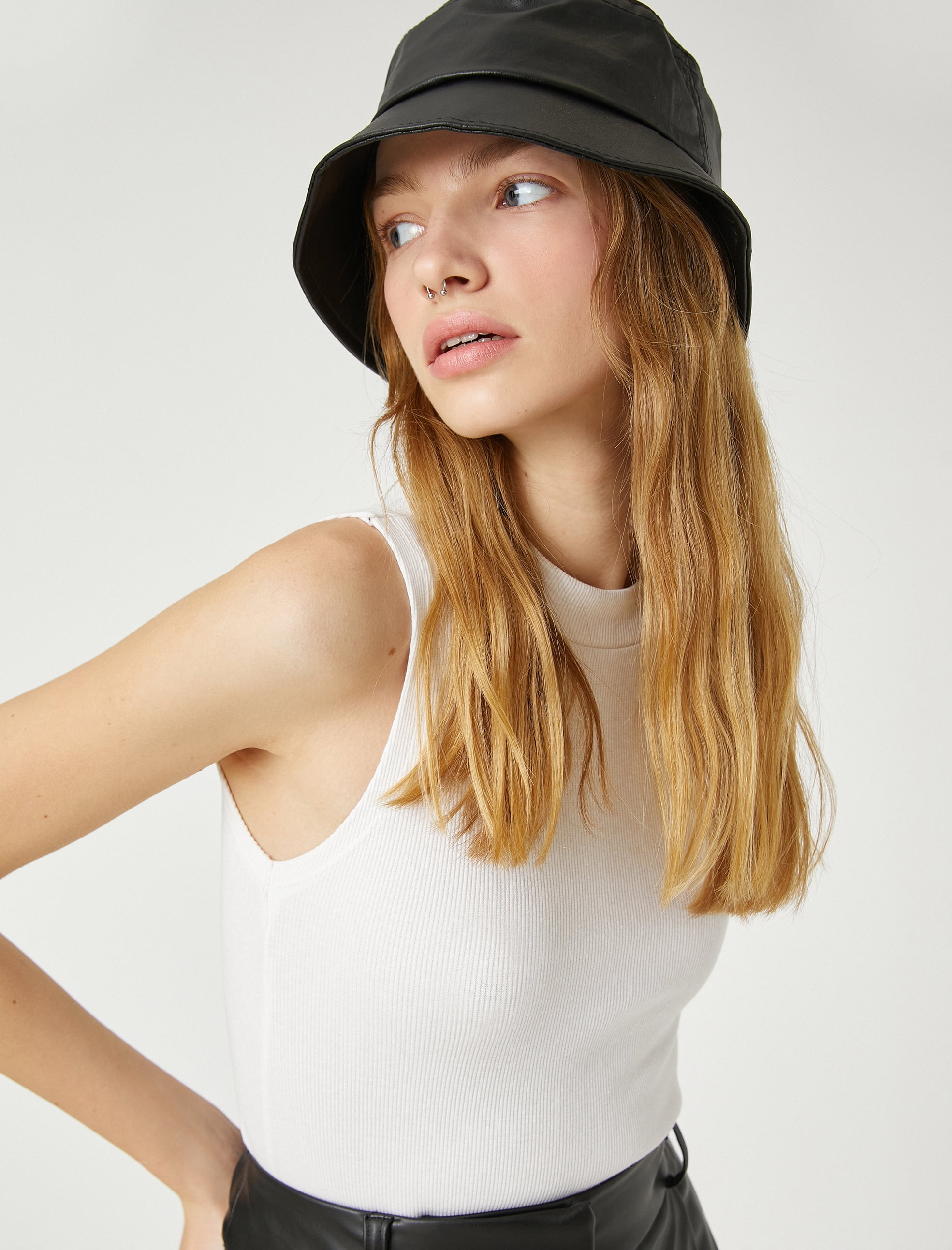 Crew Neck Cotton Slim Fit Ribbed Tank Top - Walmart.com