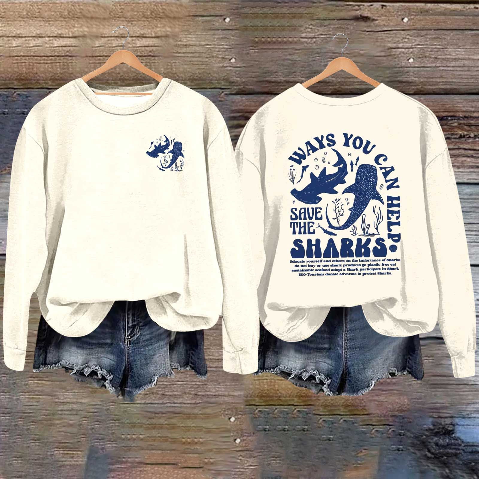 Crew Neck Sweatshirts Women Lightweight Print Casual Sweaters Loose Fit ...