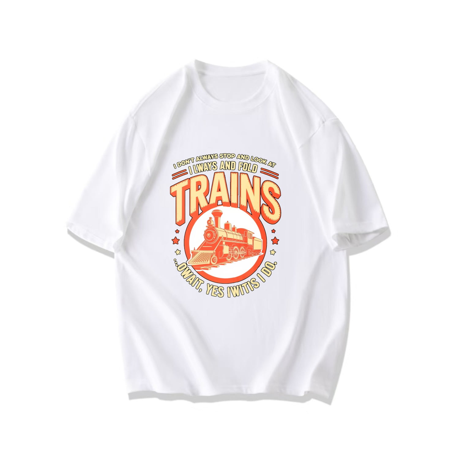 Crew Neck T Shirt Black Train Engine Graphic And Text I Don't Always ...