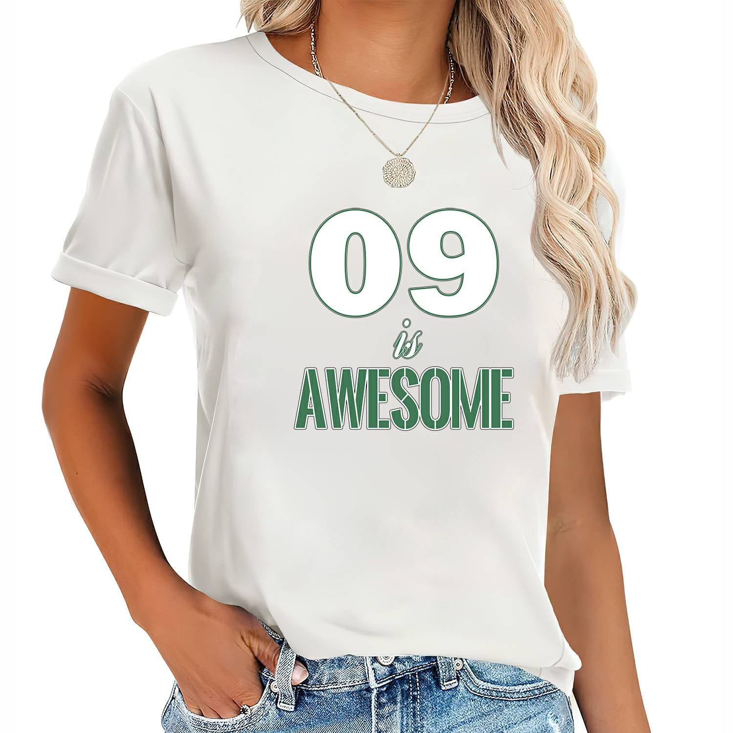 Crew Neck Women's Tee with Fun Vacation Graphics - Walmart.com