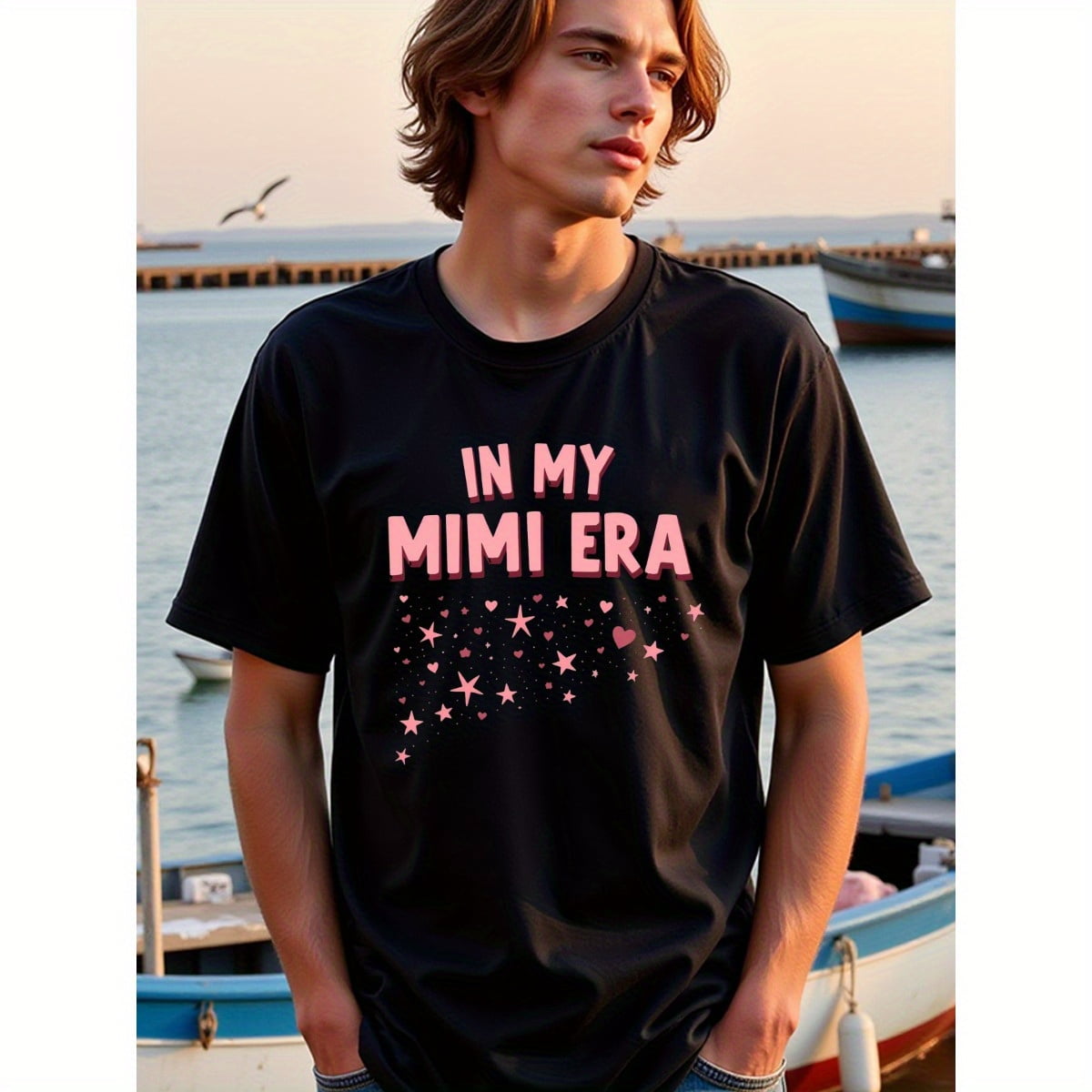 Crew Necks, Sweat Proof Undershirt for Men, Comfy in My Mimi Era T-Shirts for Women, Oversized ...