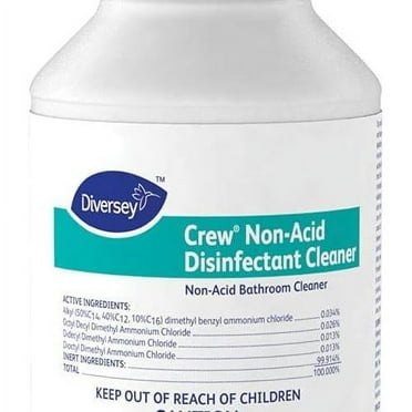 Diversey Crew 32oz Non-Acid Bathroom Disinfectant Cleaner, Deodorizer ...