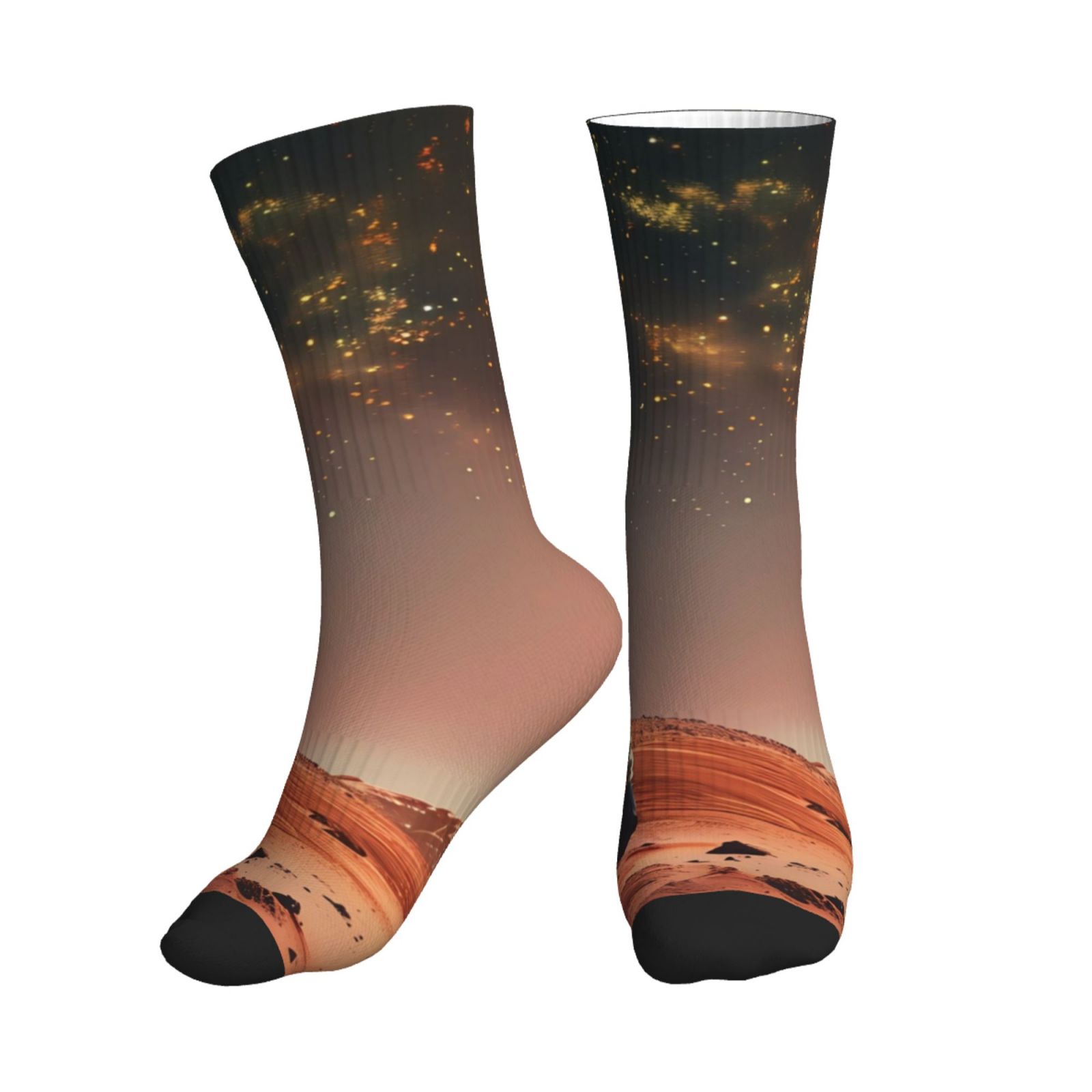 Crew Socks for Women Men Athletic - Astronaut On Mars A Soft Comfort ...