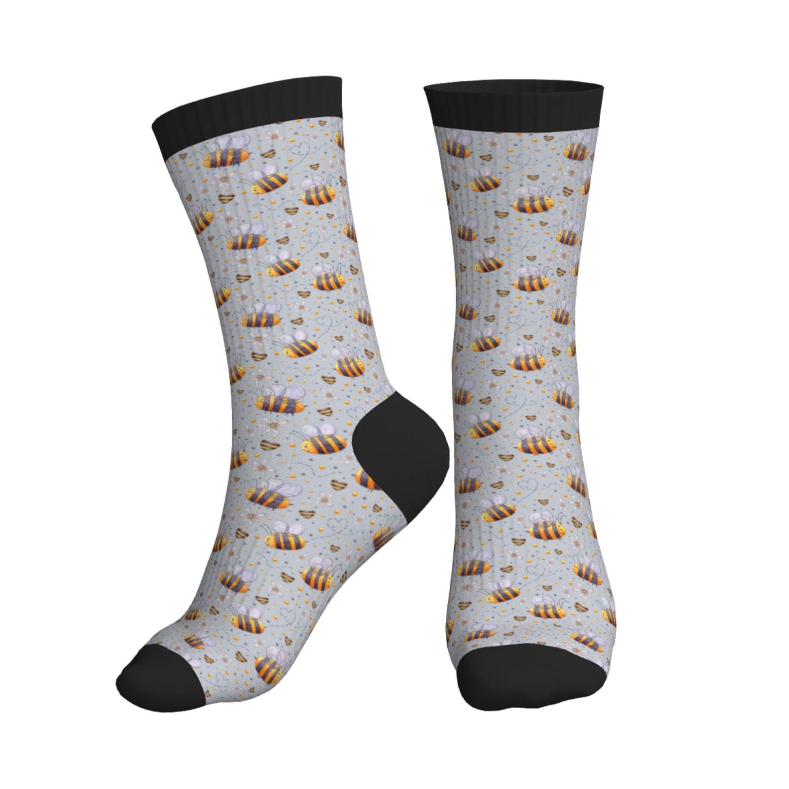 Crew Socks for Women Men Athletic - Bee Soft Comfort Non-Slip ...