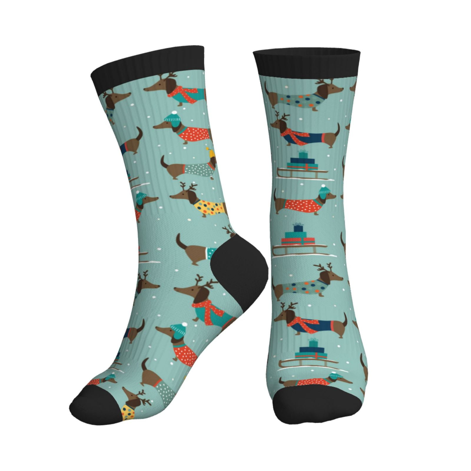 Crew Socks for Women Men Athletic - Dachshund Dog Puppy No.1022 Soft ...