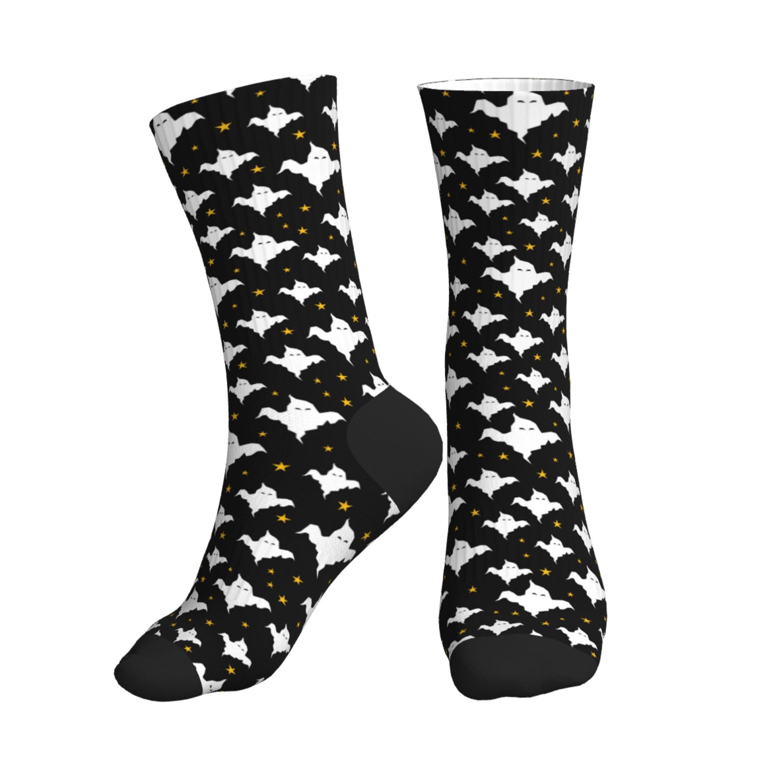 Crew Socks for Women Men Athletic - halloween ghost star Soft Comfort ...