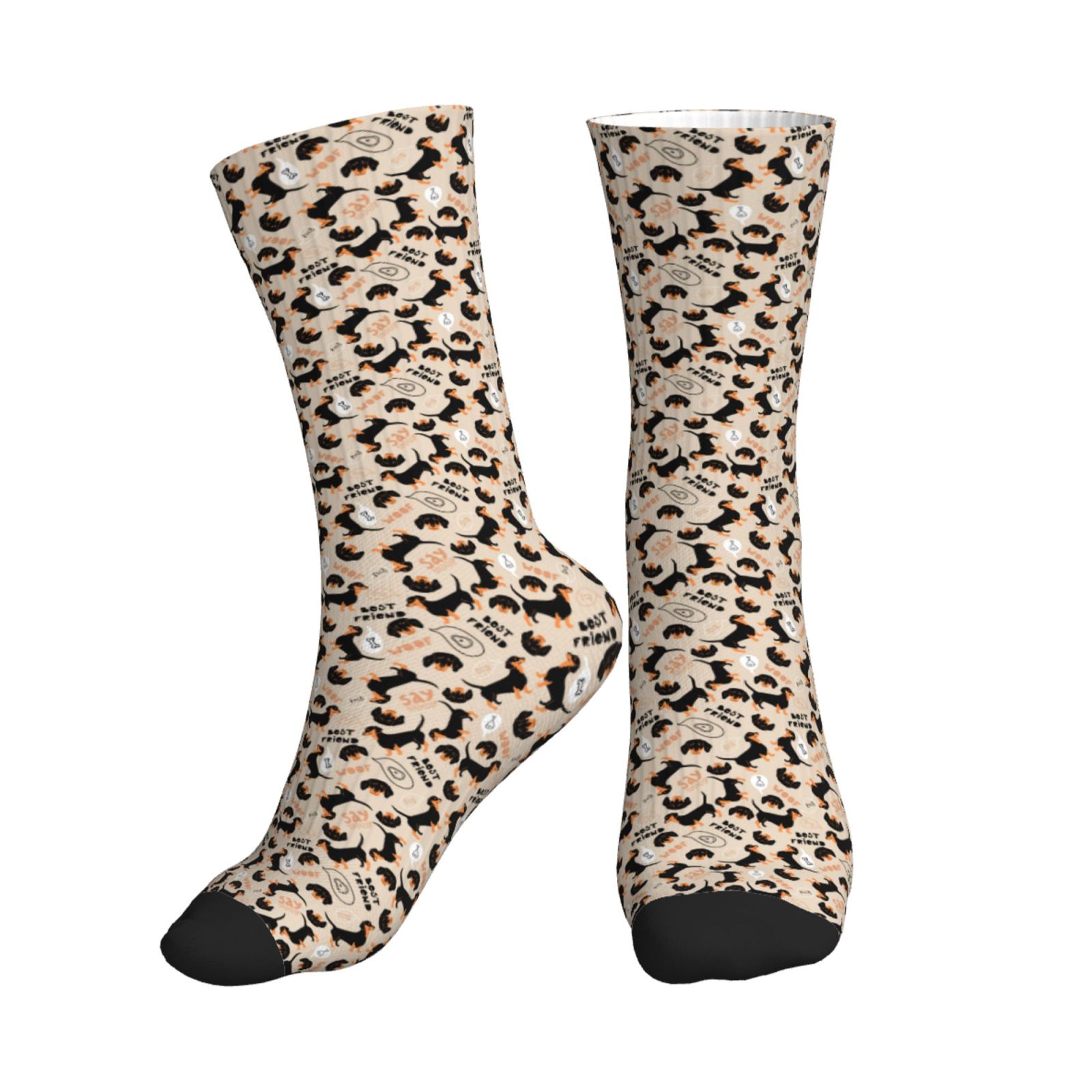 Crew Socks for Women Men Dachshund Athletic Calf Socks, Lightweight ...