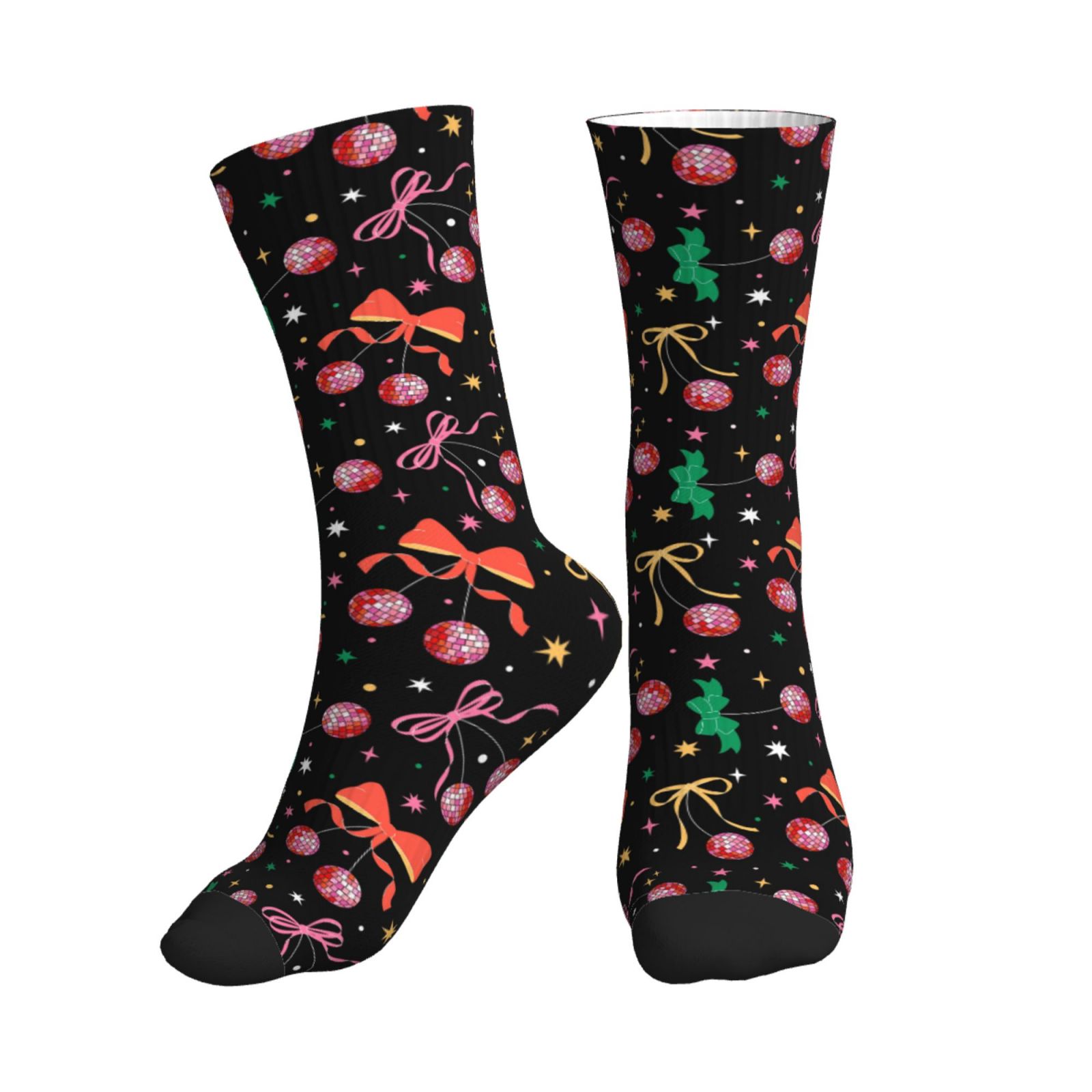 Crew Socks for Women Men Disco Mirror Ball Athletic Calf Socks ...
