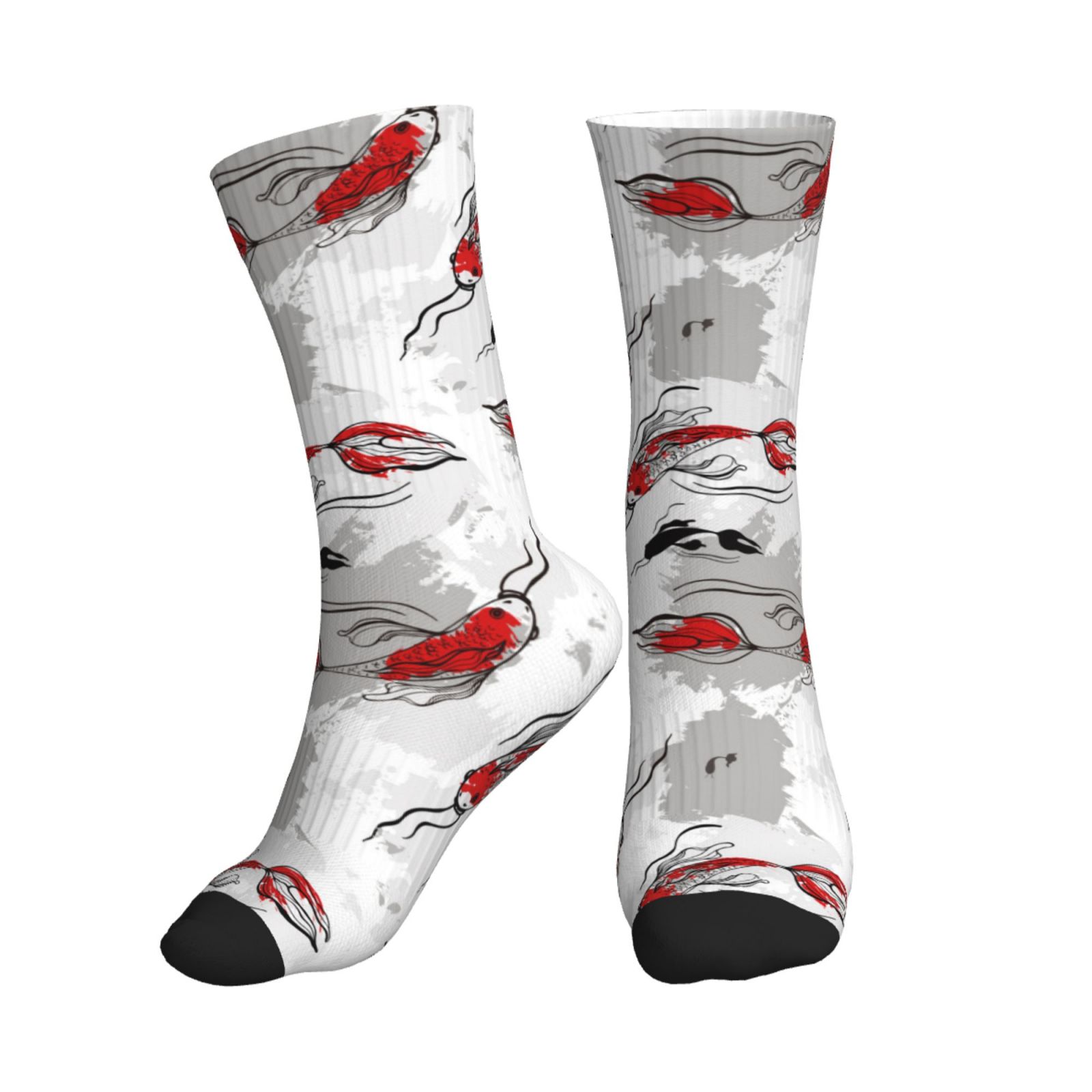 Crew Socks for Women Men, Koi fish Moisture Running Athletic Football ...