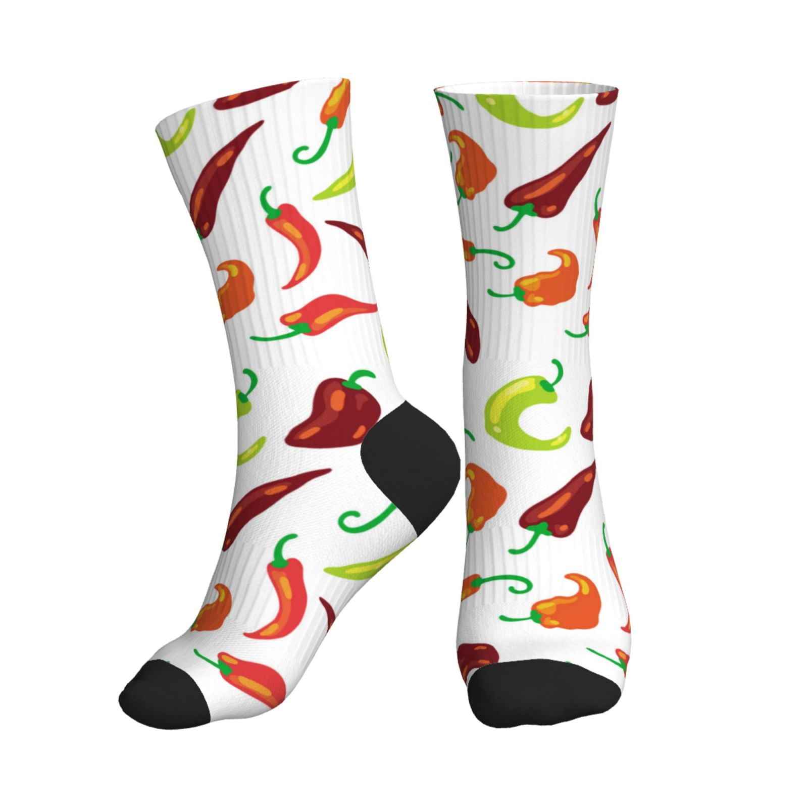 Crew Socks for Women Men - cute bell Pepper Athletic Running Socks Breathable Crew Socks Casual ...