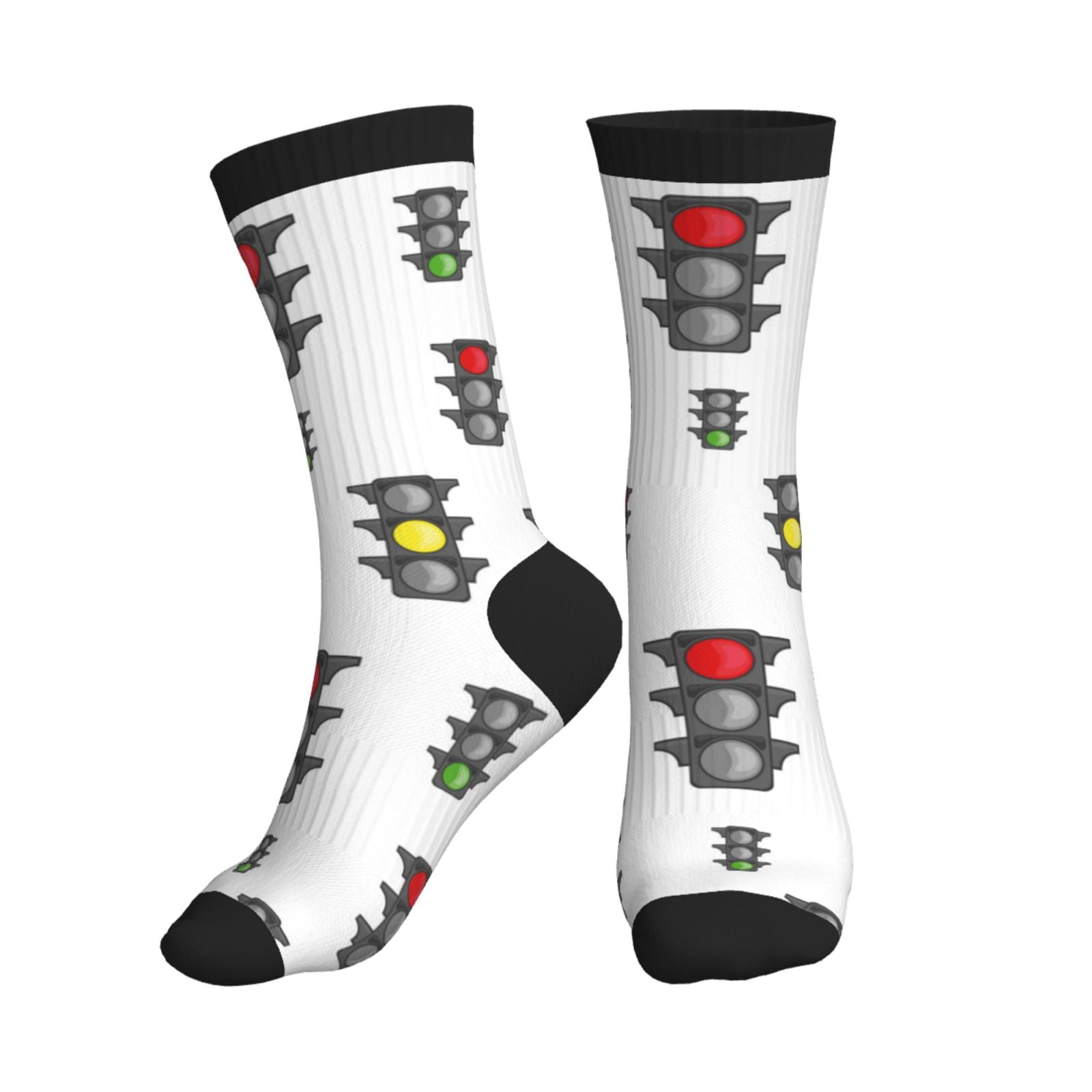 Crew Socks for Women Men, cute traffic light Pattern Womens Mens Socks ...