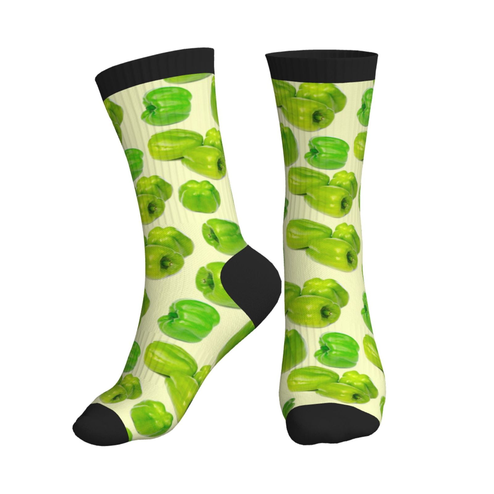 Crew Socks for Women Men - funny Bell Pepper Athletic Running Socks ...