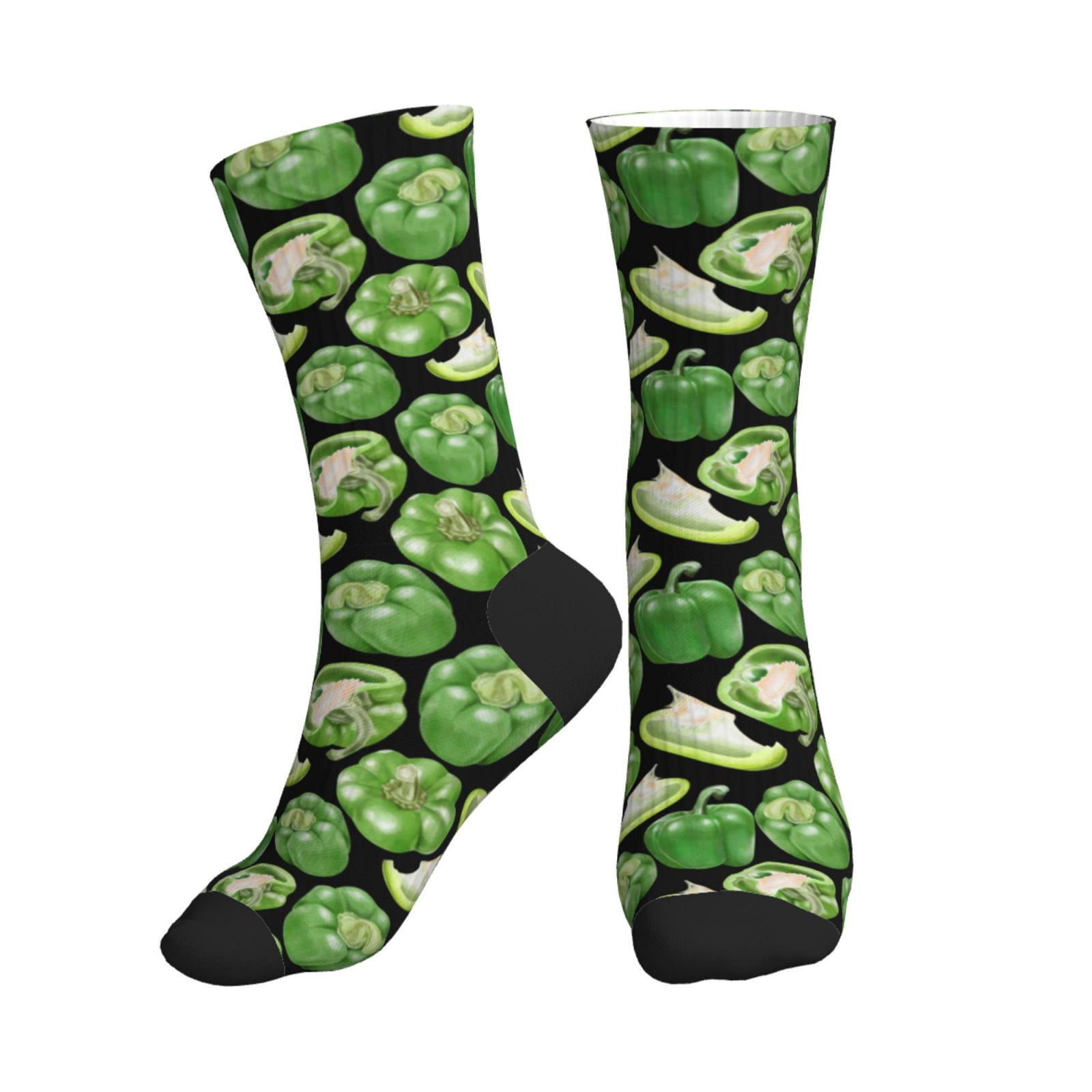 Crew Socks for Women Men, funny Bell Pepper Print Comfort Breathable ...